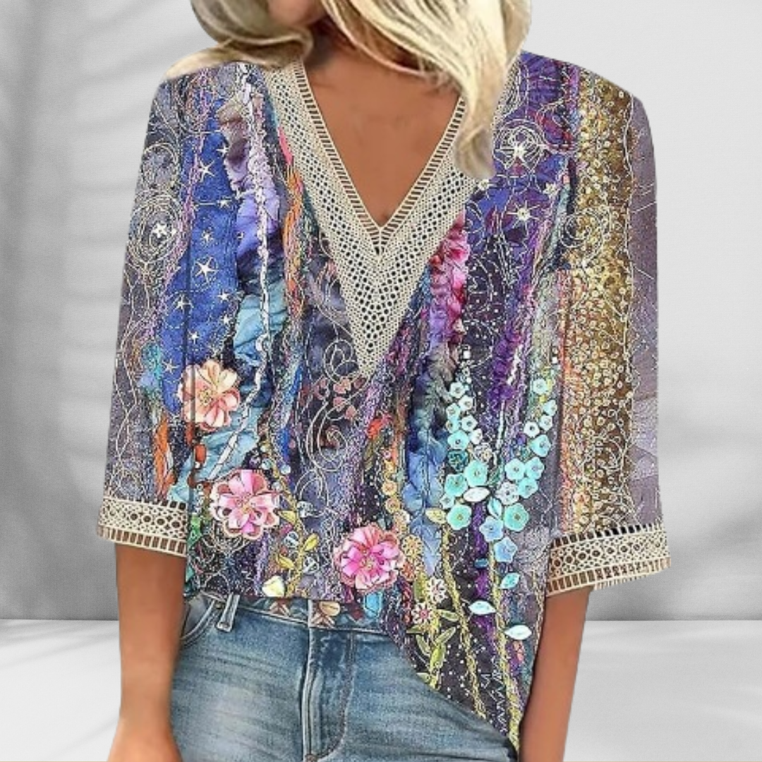 Alis - Blouse Boho Élégante – Éclore Paris